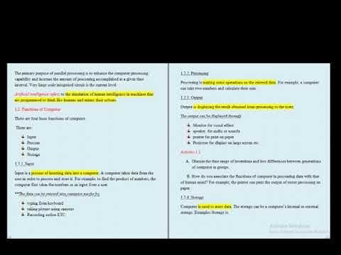 Grade 8 ICT unit one tutorial - YouTube