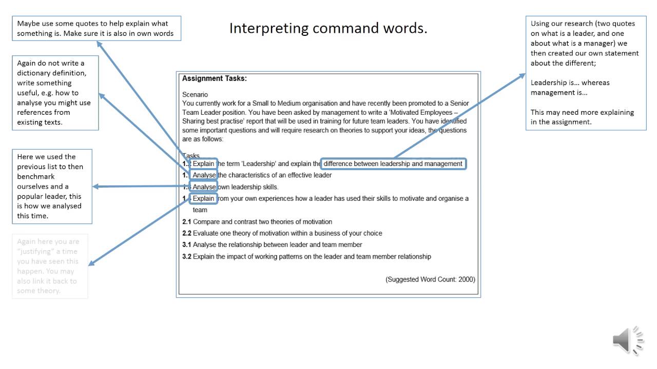 How to Interpret Command Words - YouTube