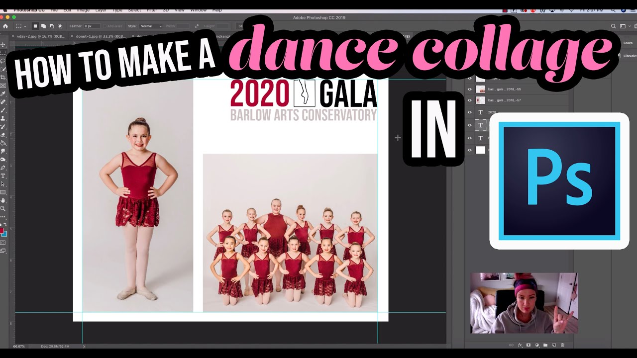 How to make a dance collage in Adobe Photoshop - YouTube