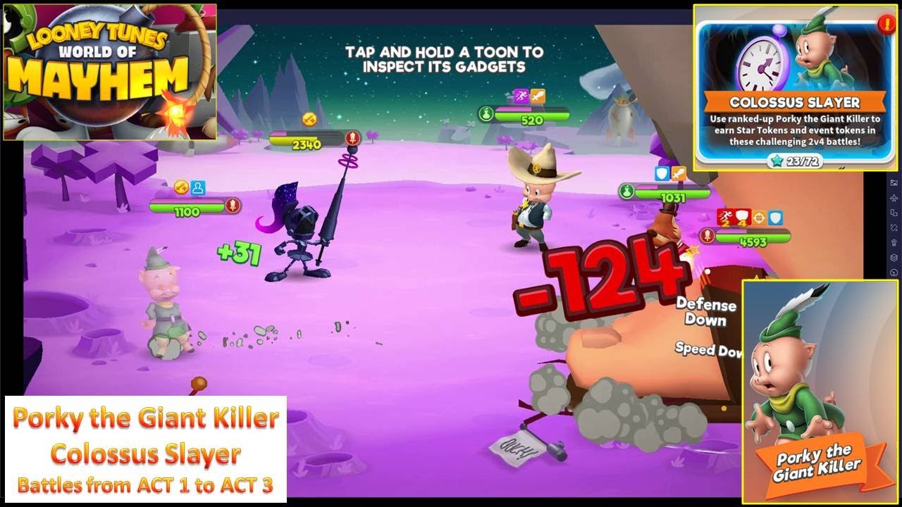 Looney Tunes World of Mayhem - Porky the Giant Slayer Event - Colossus ...