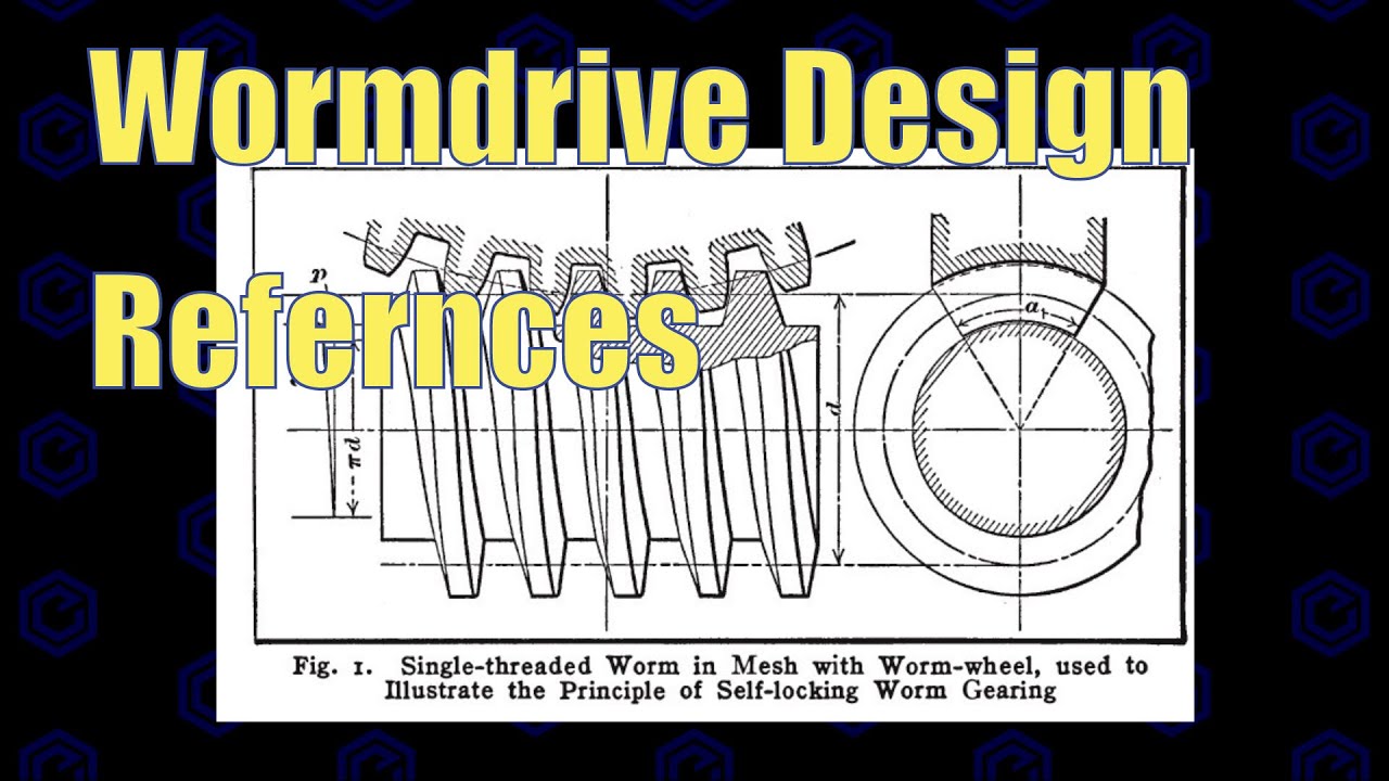 Worm Drive Design References - YouTube