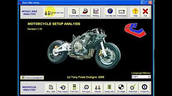 Tutorials for motorcycle setup software - YouTube