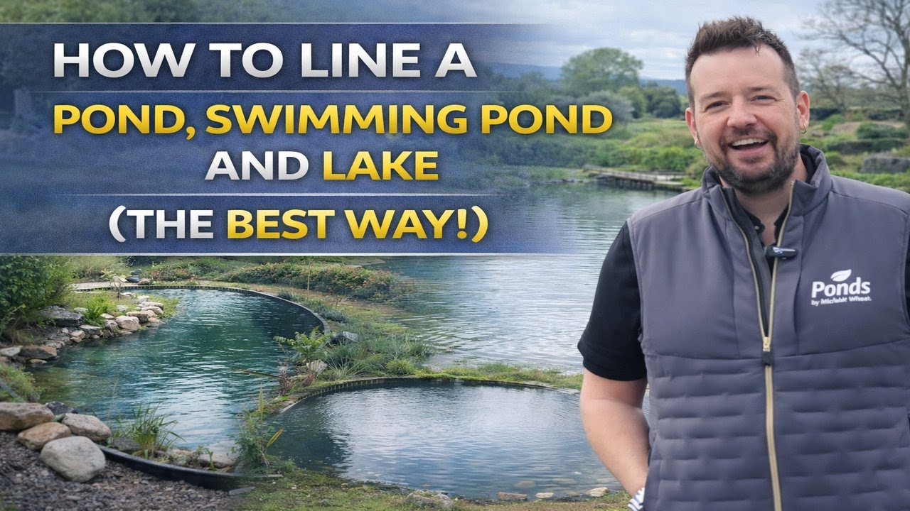 How to line a pond, swimming pond and lake (the best way!) - YouTube