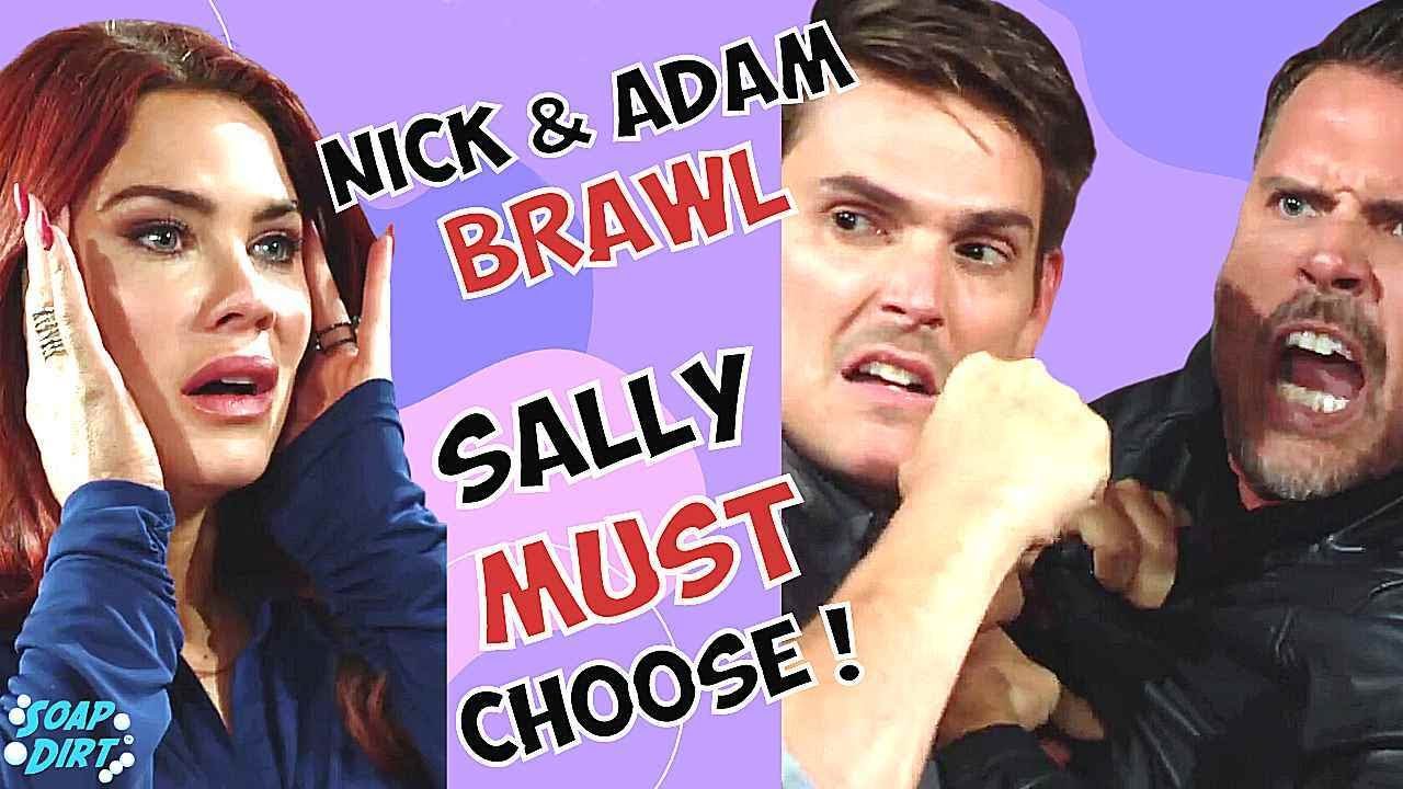 Young and Restless Spoilers: Nick vs Adam Brawl & Force Sally to Choose ...