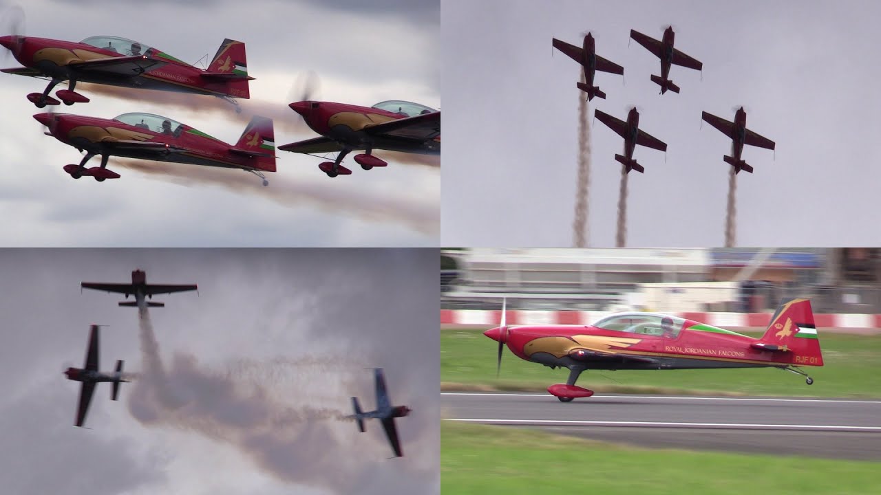 24/07/21 RIAT 2024 | Royal Jordanian Falcons Extra 330LX Flying Display ...