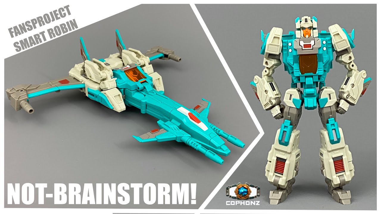 Transformers Transformed! FP Smart Robin (Headmaster Brainstorm) clear transformation + showcase ...