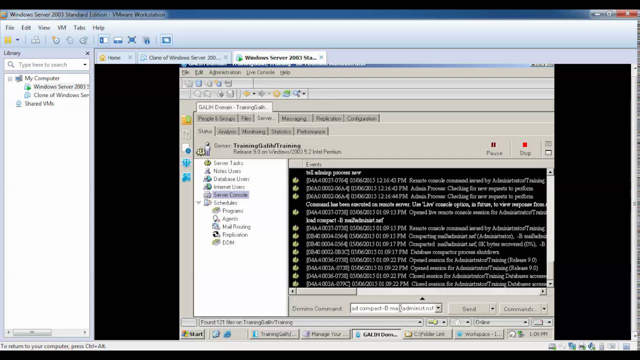 IBM Domino Administrator - Compact Database - YouTube