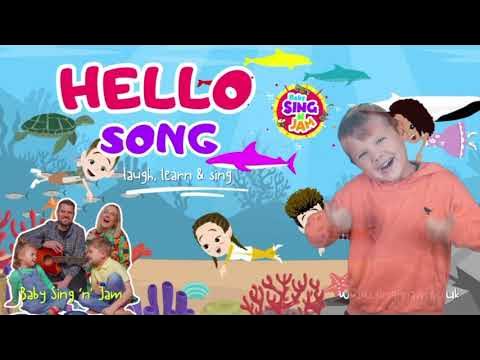 Hello Song for Babies & Toddlers | Fun & Easy Sing-Along Greeting Song ...