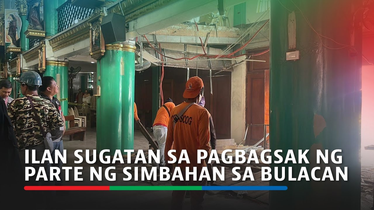 Ilan sugatan sa pagbagsak ng parte ng simbahan sa Bulacan | TeleRadyo ...