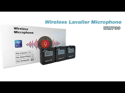 Wireless Microphone WM730 from Kinghal for Video Creation - YouTube