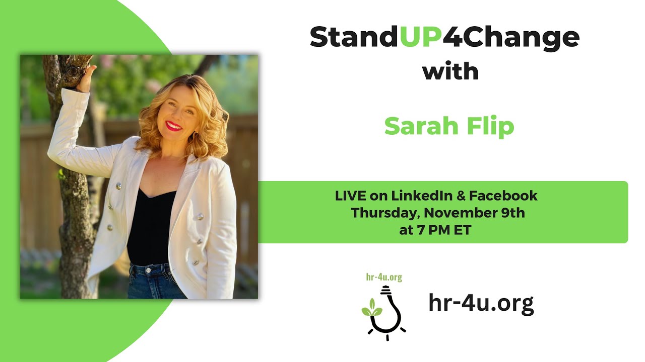 #StandUP4Change with Sarah Filipiak. Empowering Job Seekers - YouTube
