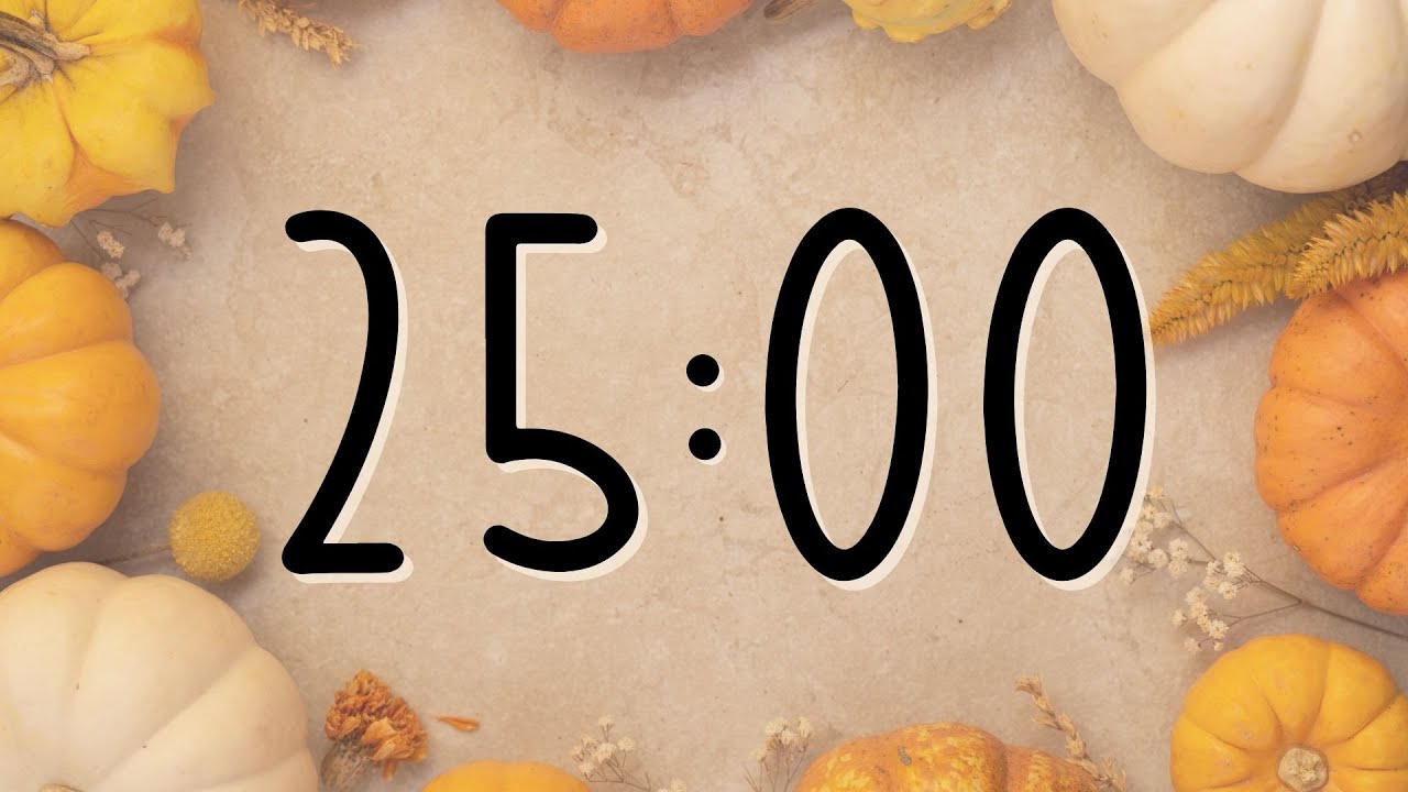 25 Minute Autumn Pumpkin Timer - YouTube