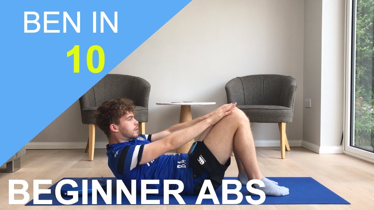 10 Min Beginner Abs | Ben in 10 - YouTube