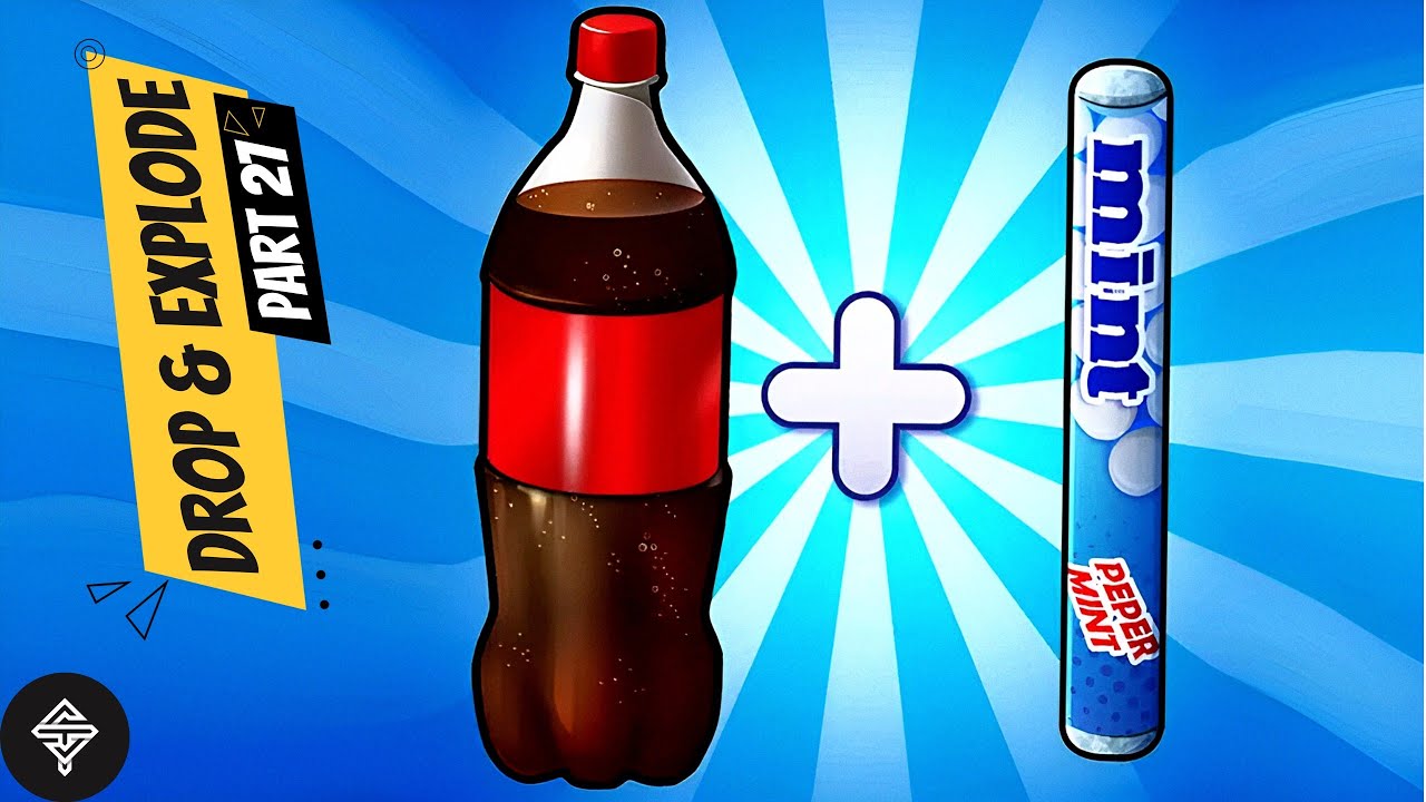 Drop And Explode: Soda Geyser - Coca cola and mint experiment ...