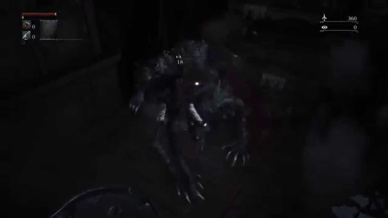 Beating the First Wolf Beast With Your Bare Fists (Bloodborne Strategy ...
