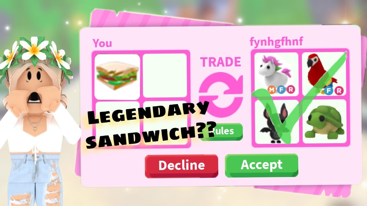 Trading from COMMON to LEGENDARY🤑ADOPT ME! (I got a NEON LEG) giveaway ...