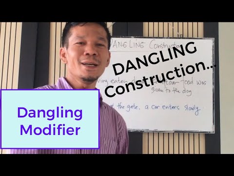DANGLING Construction #modifiers ~ GRAMMAR DASAR Bahasa Inggris - YouTube