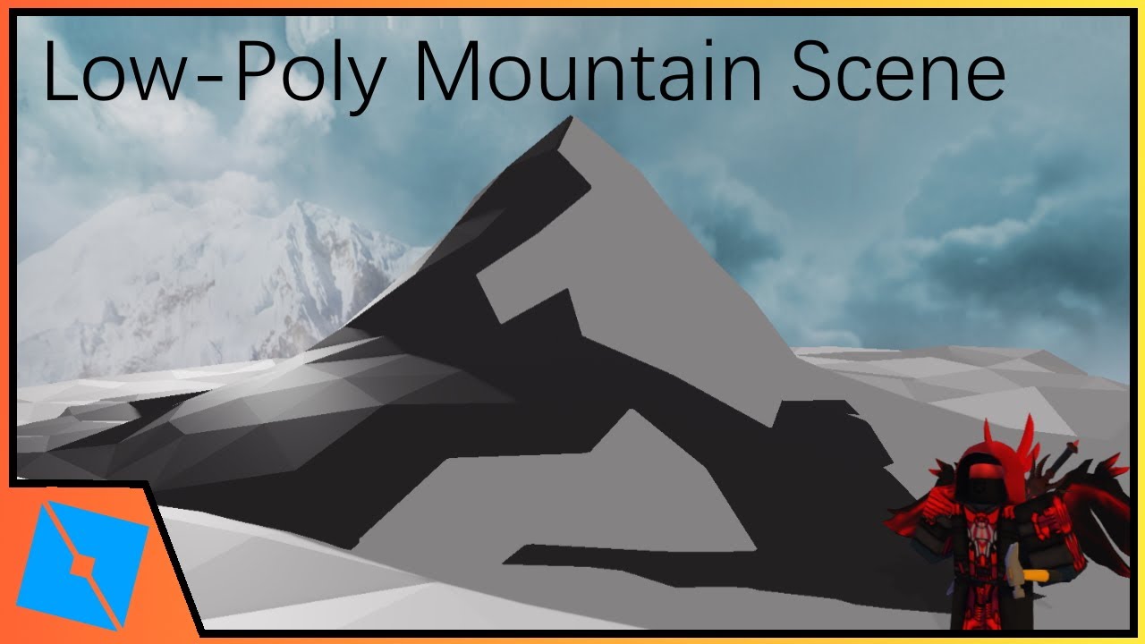 Roblox Studio: Low poly Mountain Scene - YouTube