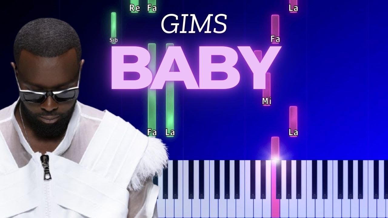 GIMS - BABY Piano Tutorial FACILE - YouTube
