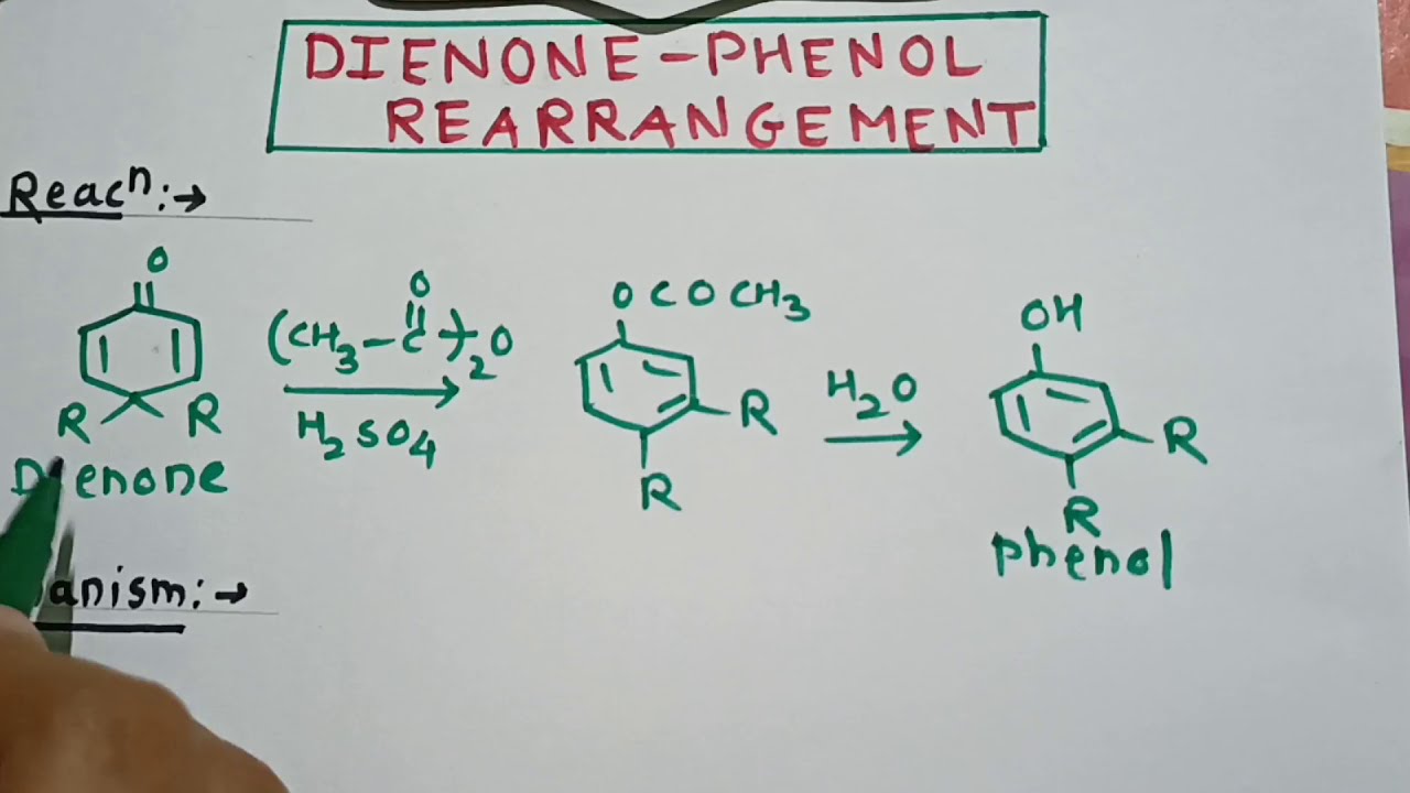 Dienone phenol rearrangement ll organic chemistry 2020 - YouTube