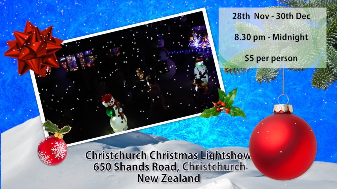 Christchurch Christmas Lightshow 2014 - YouTube