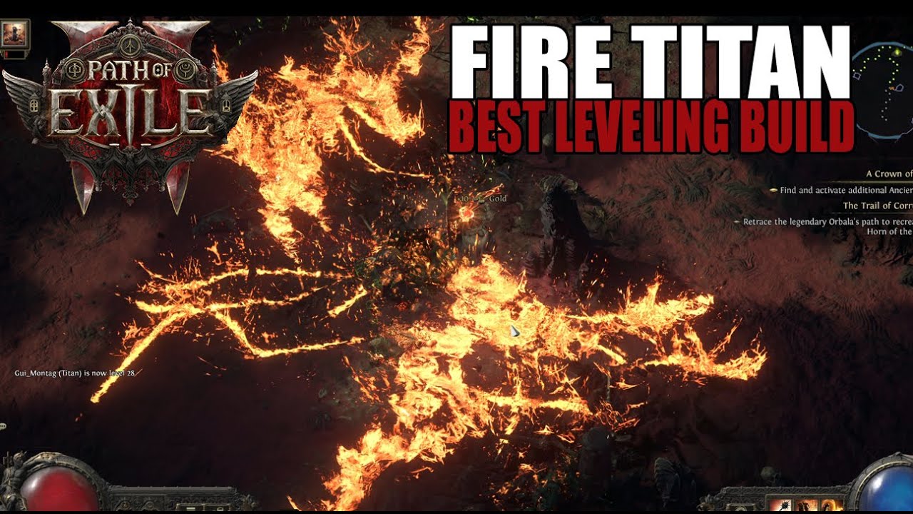 The Best Fire Titan Leveling Build - PoE 2 0.3 - YouTube