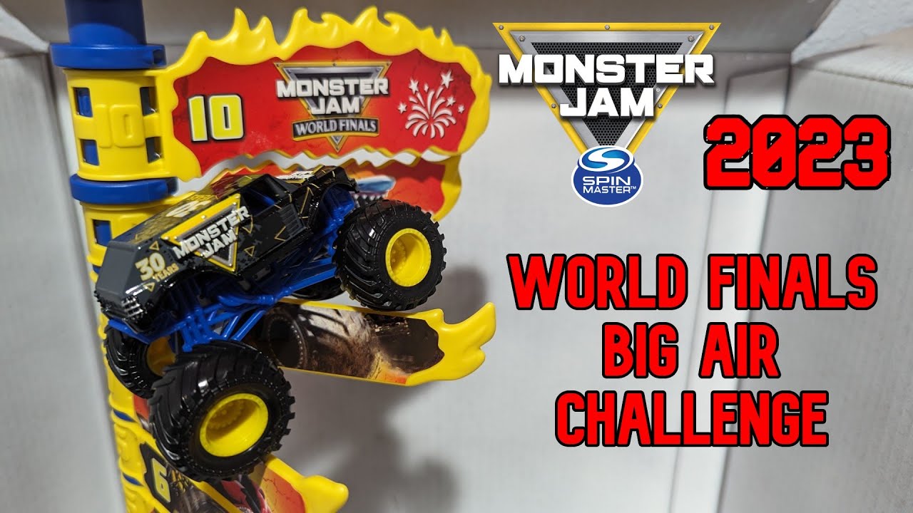 2023 Spin Master Monster Jam World Finals Big Air Challenge Playset ...