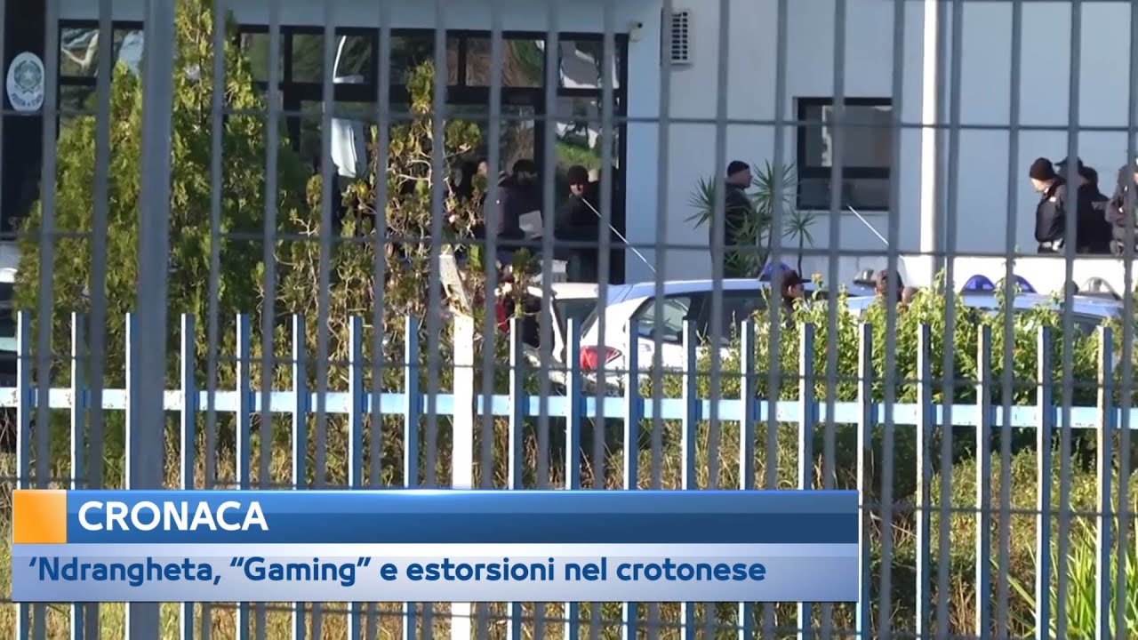 ‘Ndrangheta, “Gaming” e estorsioni nel crotonese - YouTube