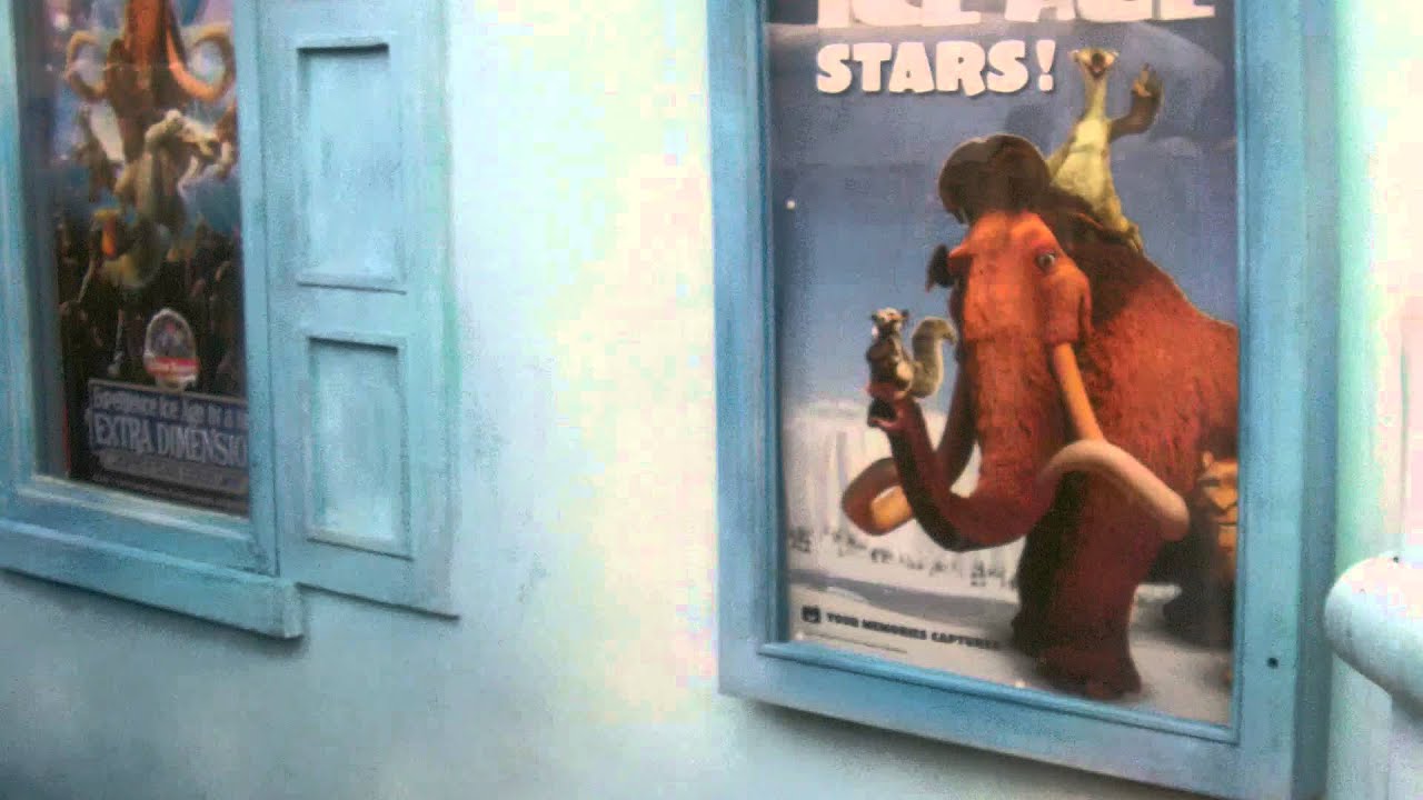 Ice Age 4D Experience queue line - YouTube