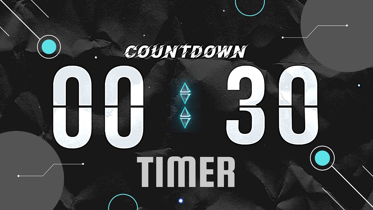 30 Second Timer | Flip Clock with Alarm Countdown - YouTube