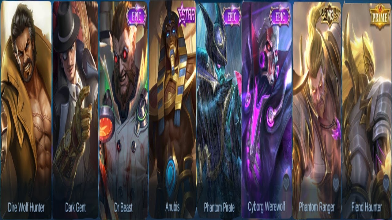 Roger All Skin Intro 2022 | Mobile Legends - YouTube