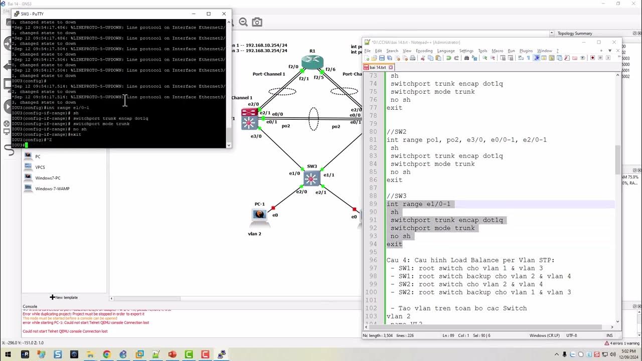Bài 14: EtherChannel - Spanning-Tree - Trunking VTP - Inter VLAN - Athena (Đỗ Thanh Phong) - YouTube