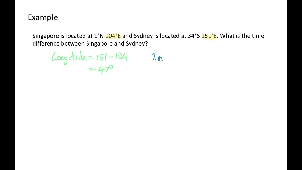 Calculating Time Differences - Using Longitude - YouTube