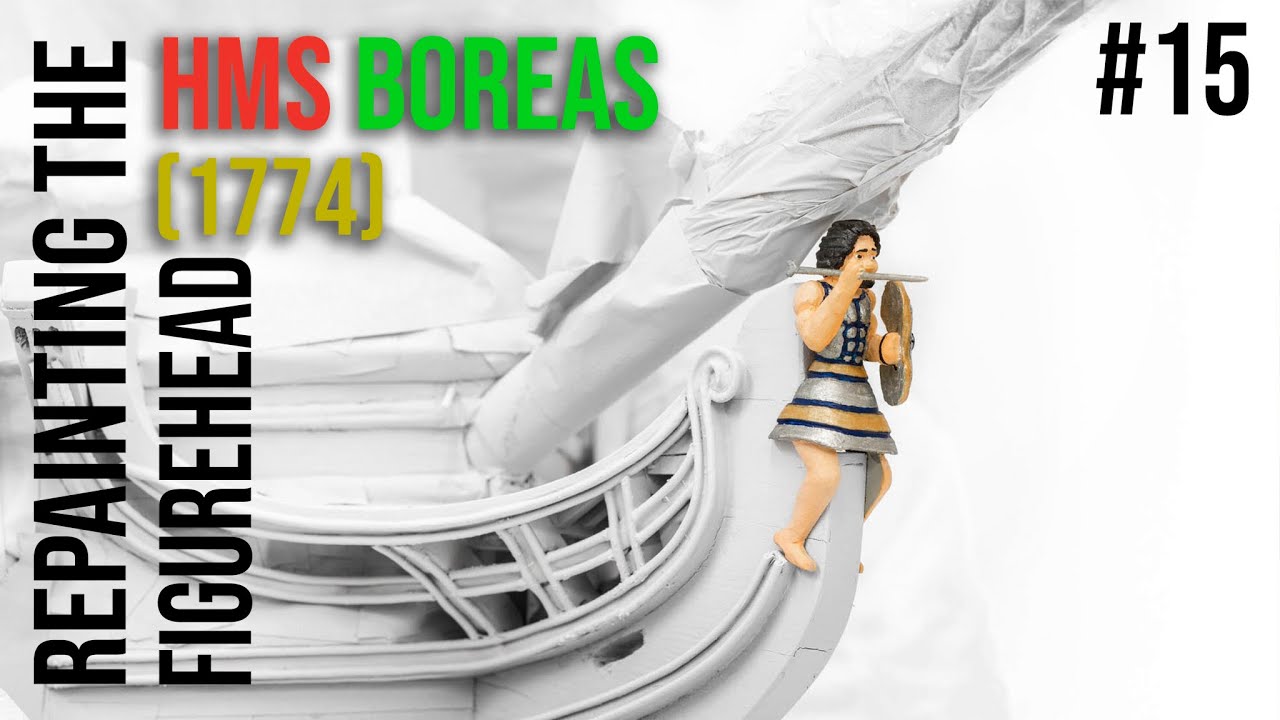 Restoration & Upgrading of the HMS BOREAS (1774) model #15 - REPAINTING ...
