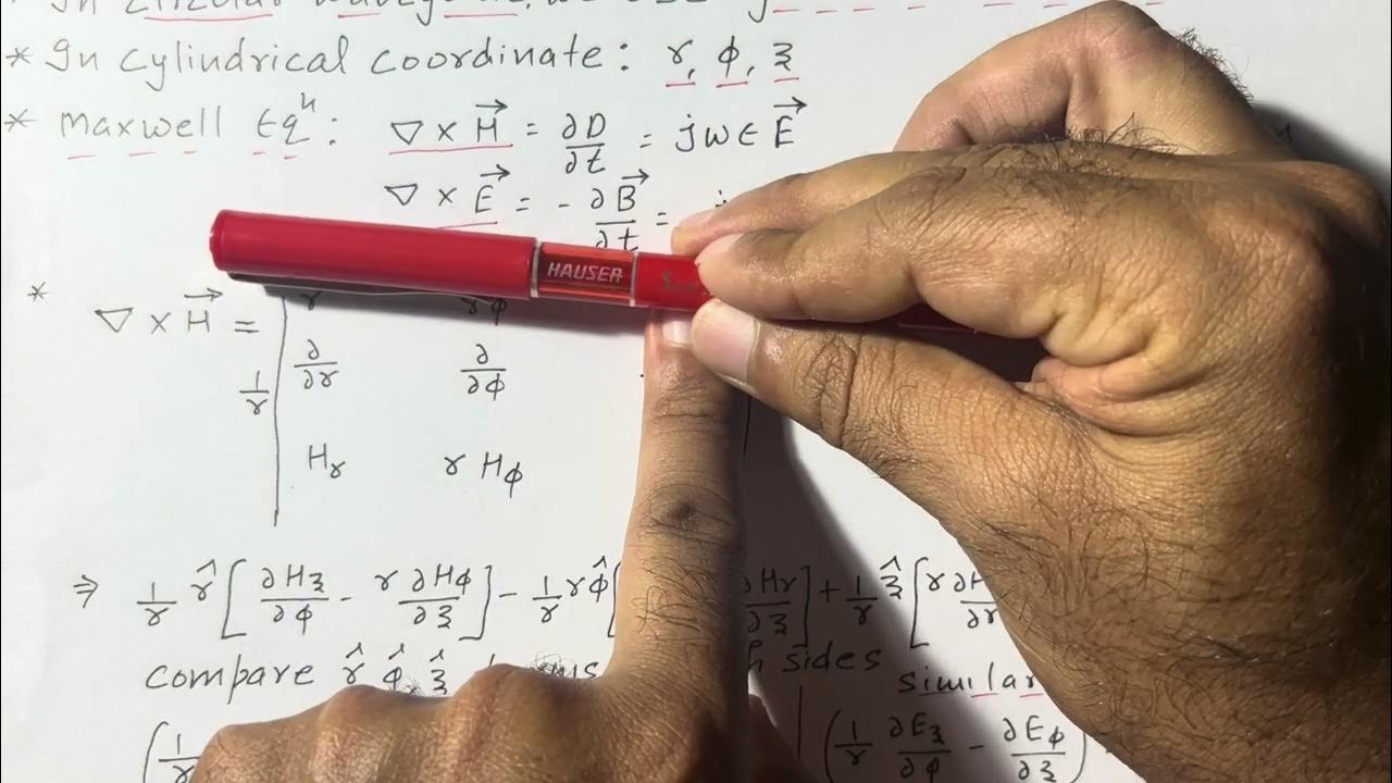 General Solution of Field Equations of Circular Waveguide Part-1 | Lec-33 | R K Classes | - YouTube