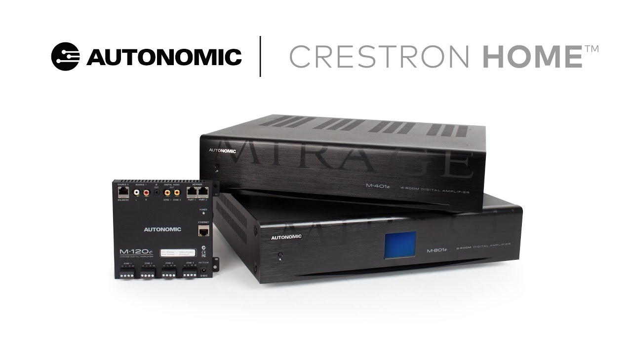 Autonomic eSeries Amplifiers and MMS Configuration with Crestron Home - YouTube