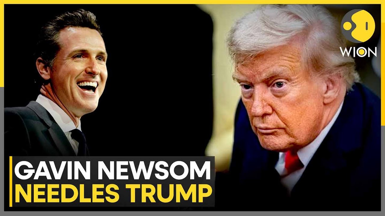California Gov'r vs President Trump | Gavin Newsom: 'Trump Has Dementia' | WION - YouTube