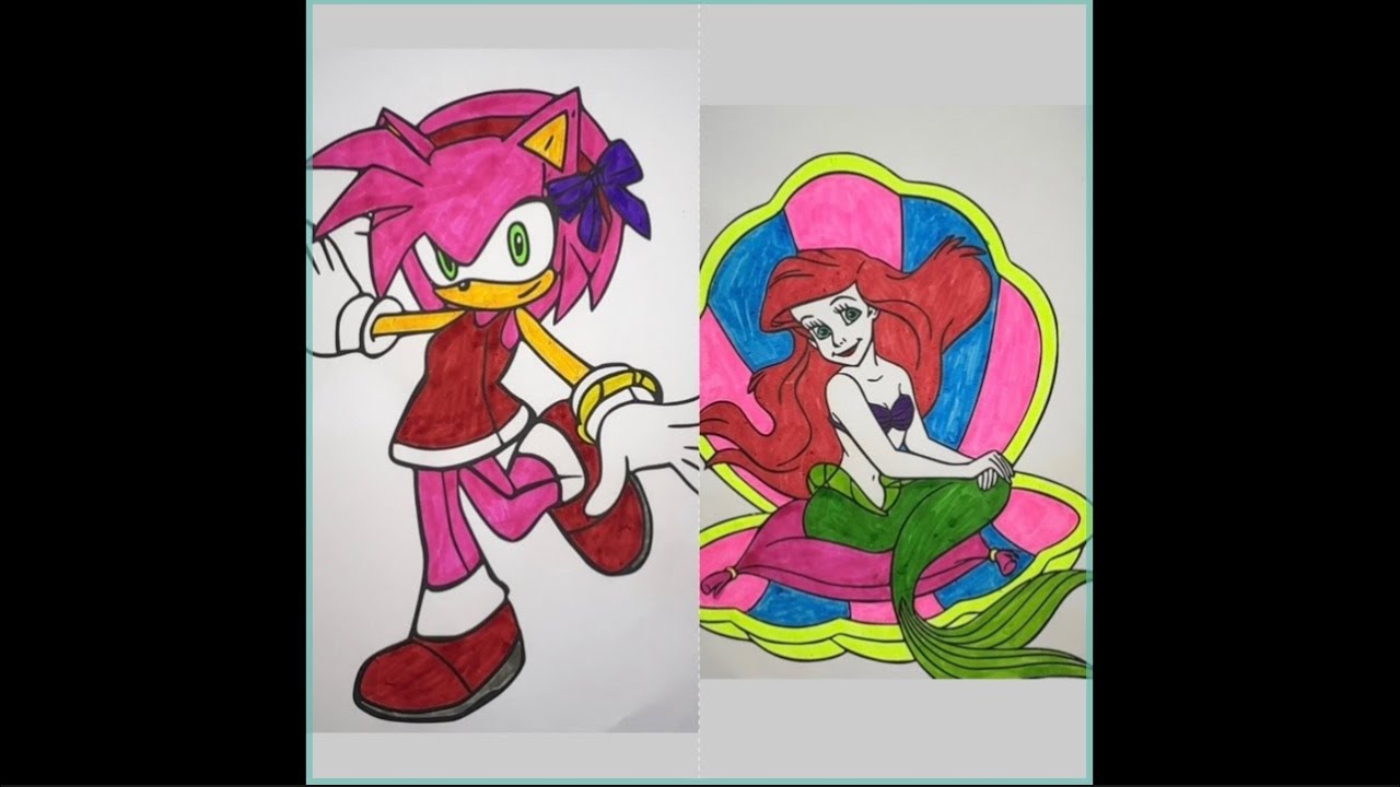 Amy Sonic and the little mermaid Ariel - YouTube