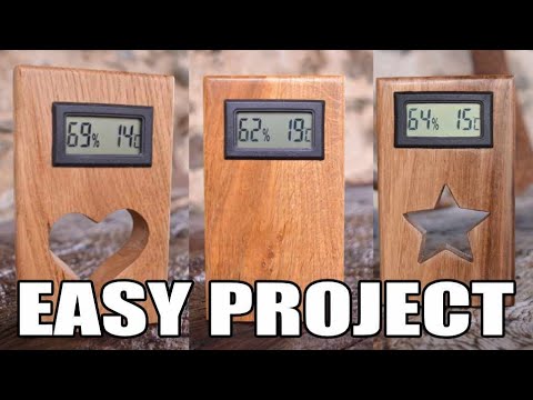 How to Make a Wooden Thermometer in just 15 Minutes - YouTube
