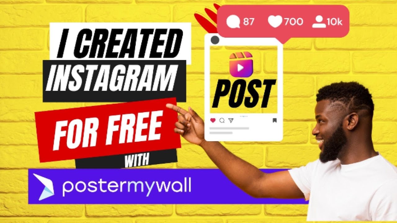 Creating Stunning Instagram Post with PosterMyWall For Free | Step-by ...