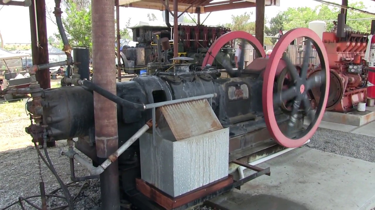 1914 Chicago Pneumatic Single Cylinder Semi-Diesel Operating At Vista ...