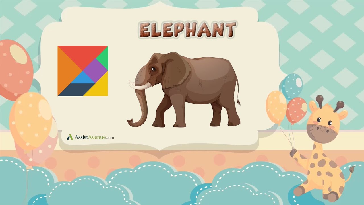 Tangram Elephant - YouTube