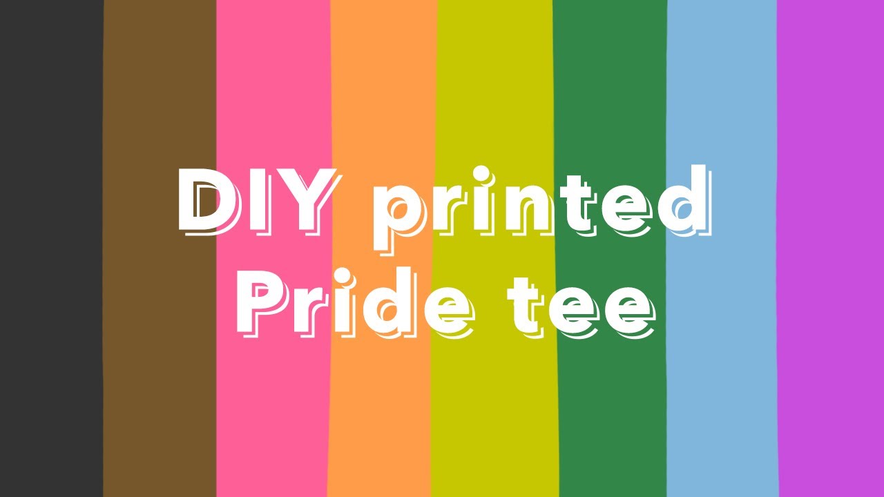 DIY printed Pride tee - YouTube