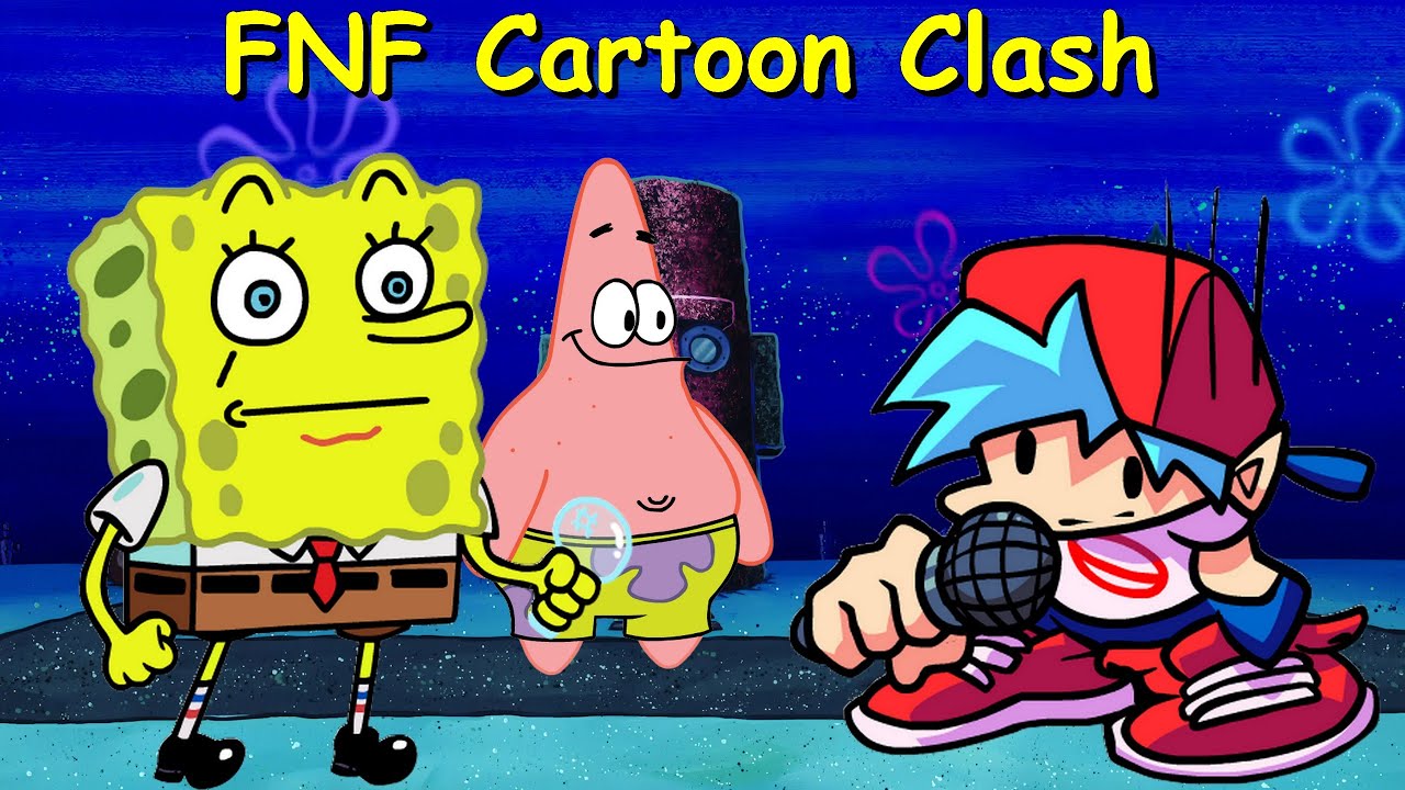 FNF: Cartoon Clash (VS SpongeBob) Full Week Demo [FNF Mod/HARD] - YouTube