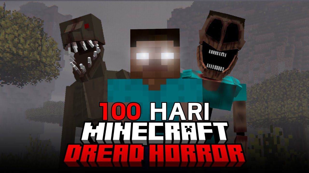 100 Hari di Minecraft Survival Dread Horror - Part 1 - YouTube