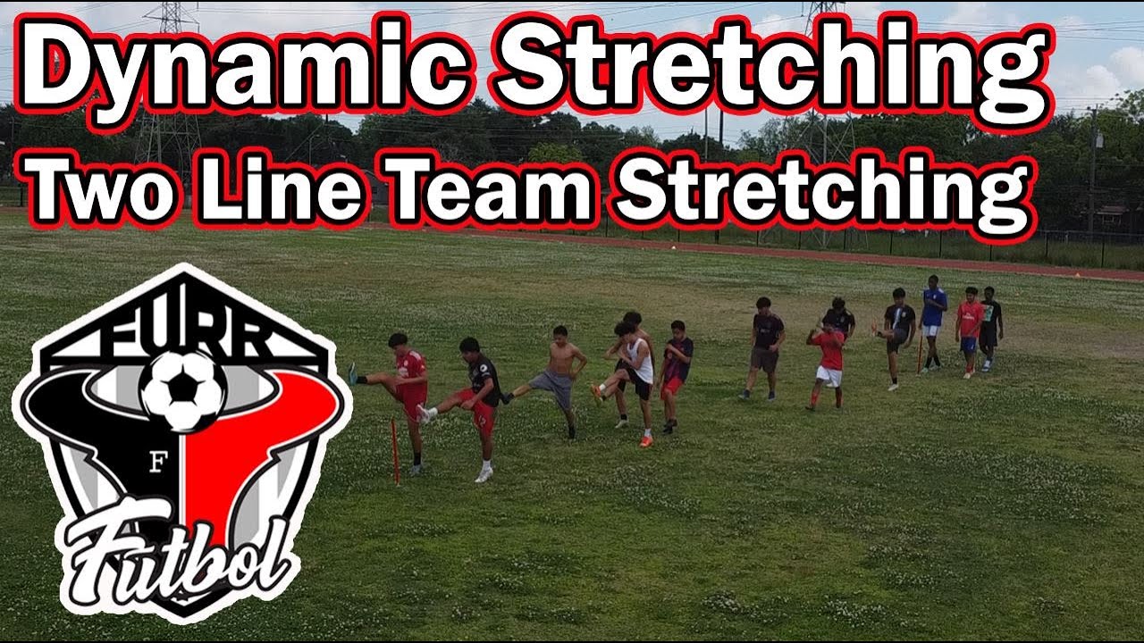 Soccer Stretch #2 - Dynamic Stretching - Two Line Kinetic Stretch - YouTube