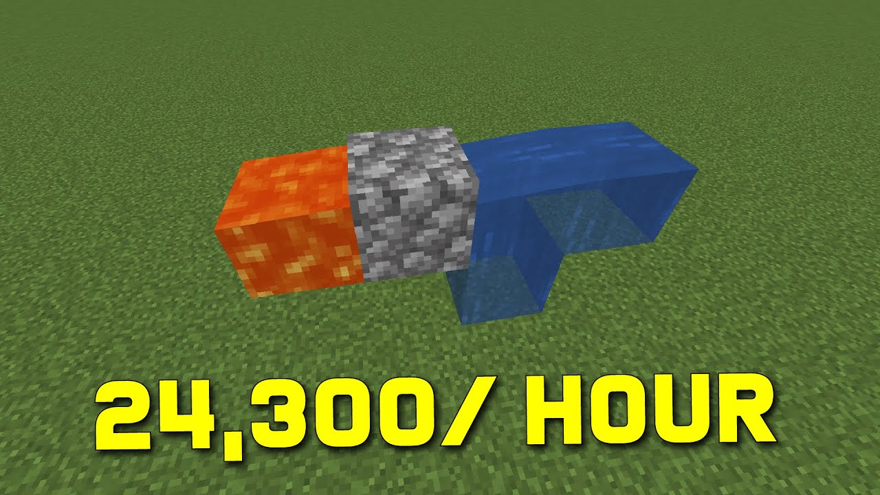 Easy Cobblestone Generator Minecraft 1.17 - 400+/ Minute - AFK Stone ...