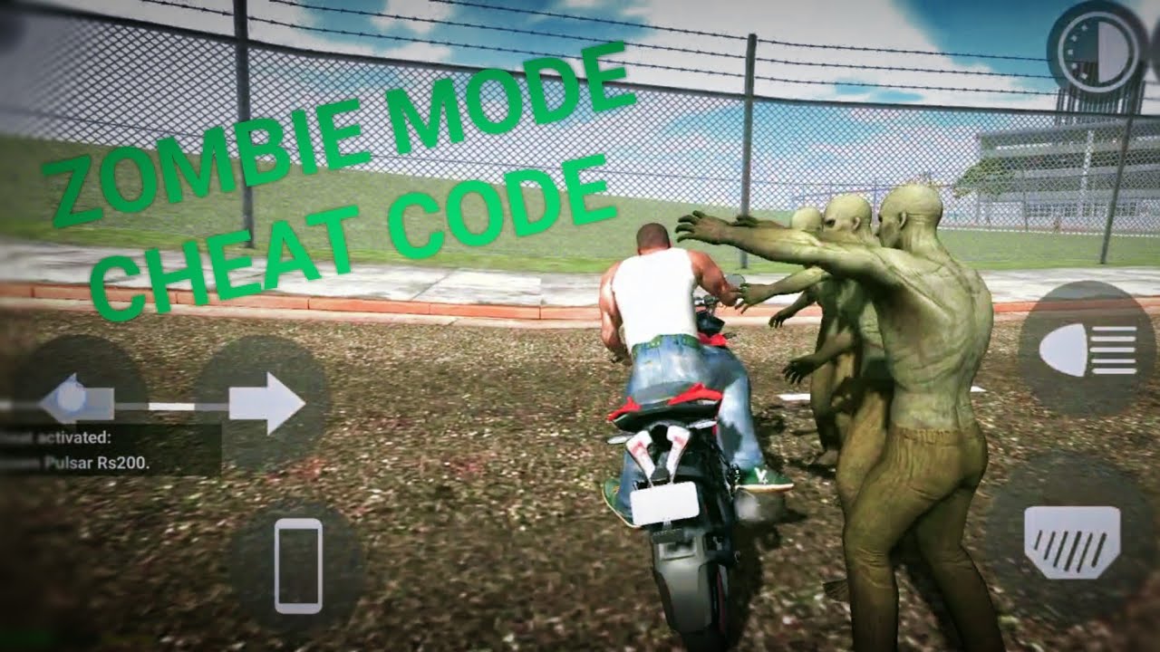 Zombie Mode cheat code in Indian bike driving - YouTube