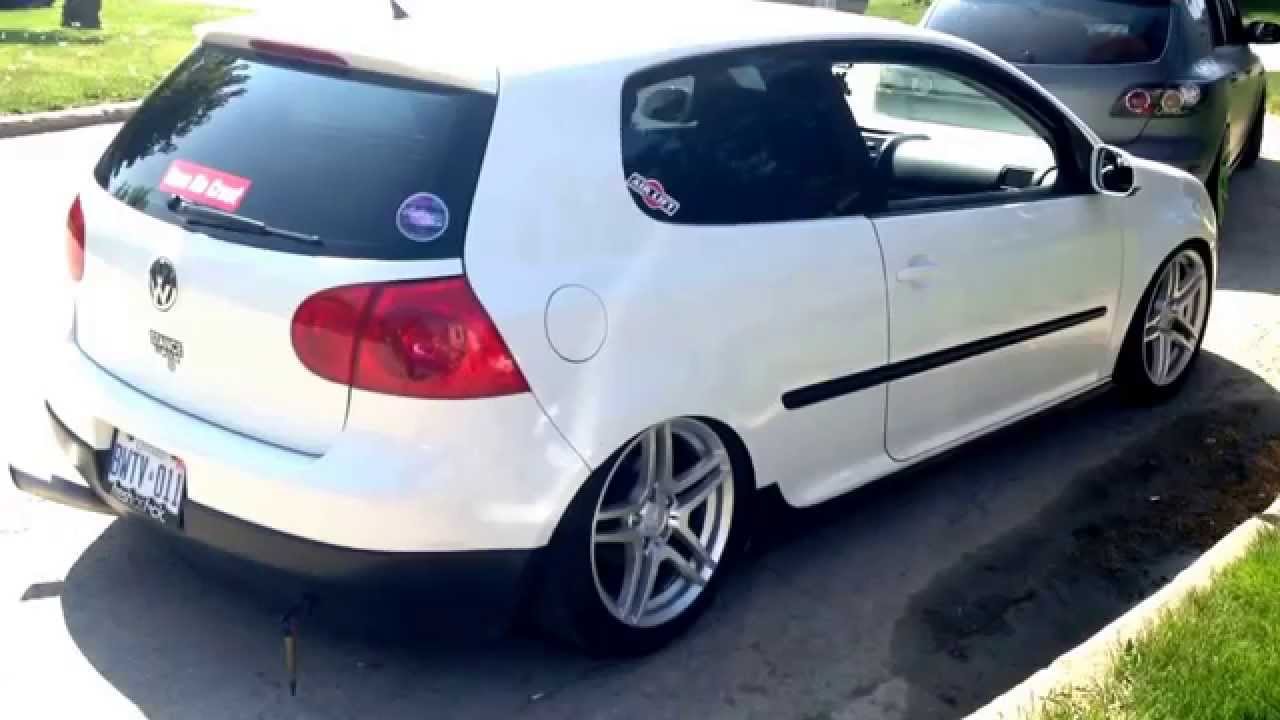 Air Ride Suspension Airing Out - VW Rabbit MK5 - YouTube