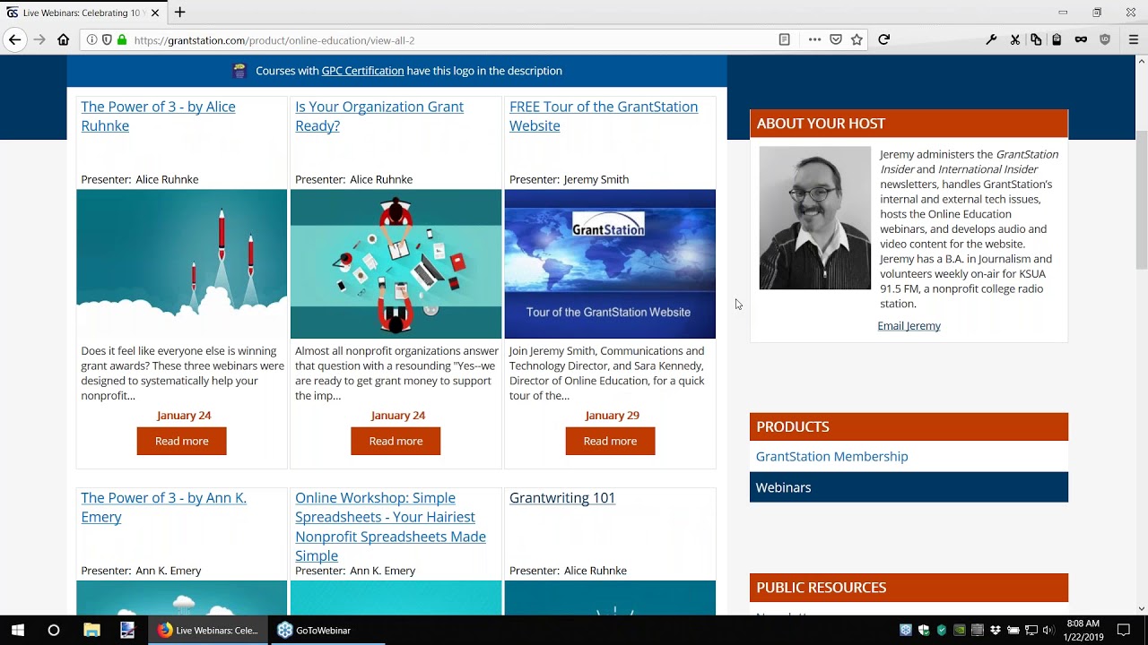 Tour of the GrantStation Website to Develop a Grantseeking Strategy - YouTube